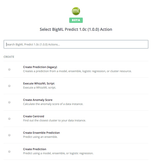 New Features for the BigML Predict App for Zapier – The Official Blog of BigML.com